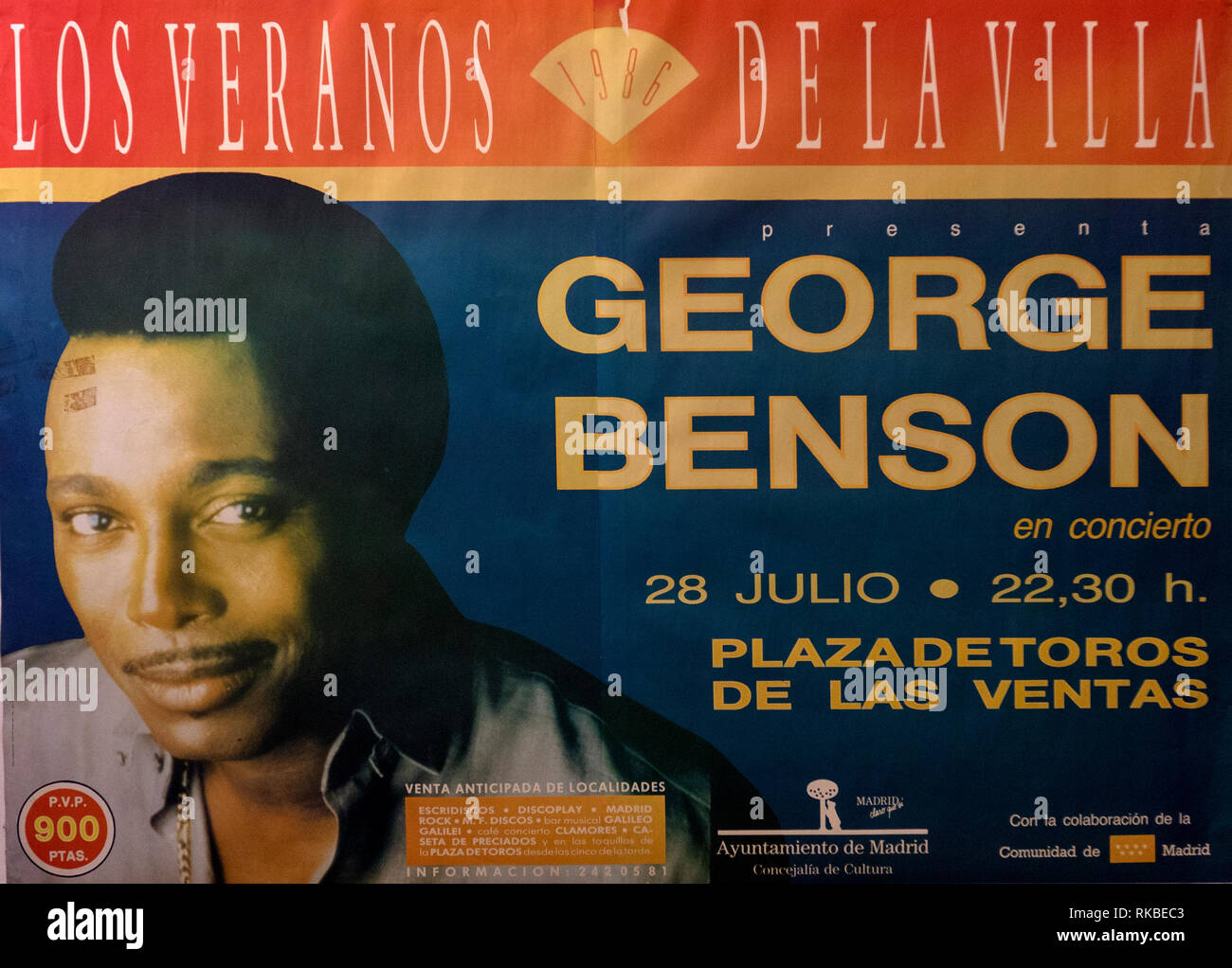 Concert poster 1986 hi-res stock photography and images - Alamy