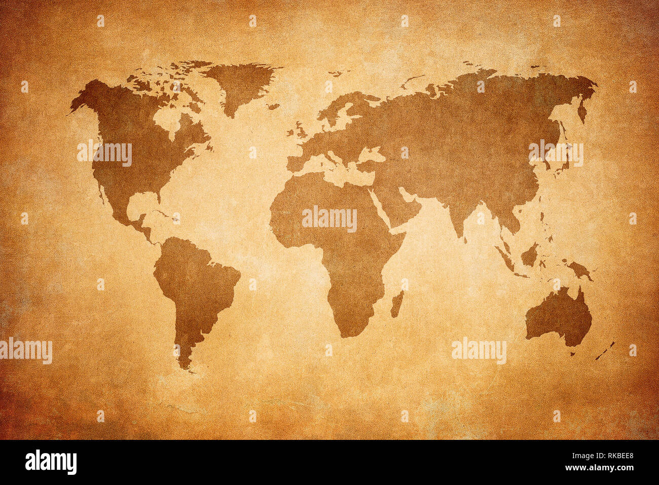 grunge map of the world Stock Photo - Alamy