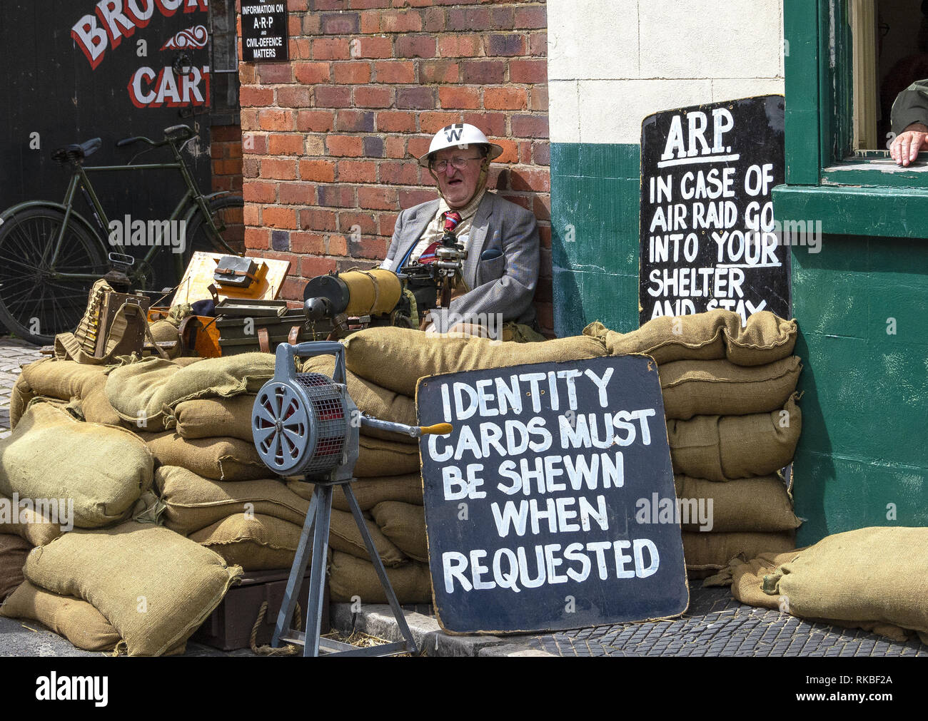 Wartime re-enactment at the 1940's weekend at the Black Country Living ...