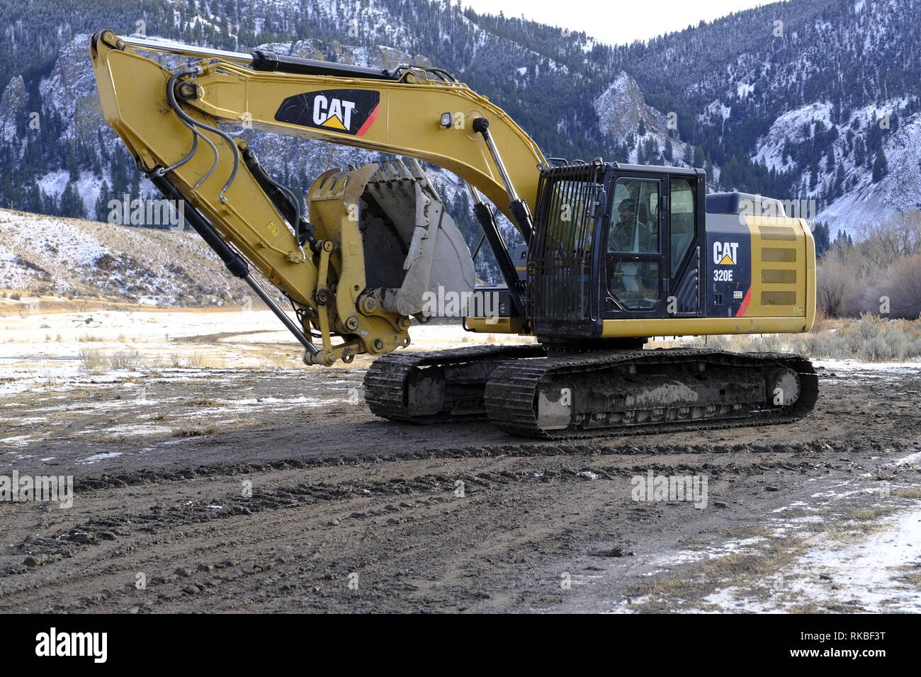 Cat Excavators At Work