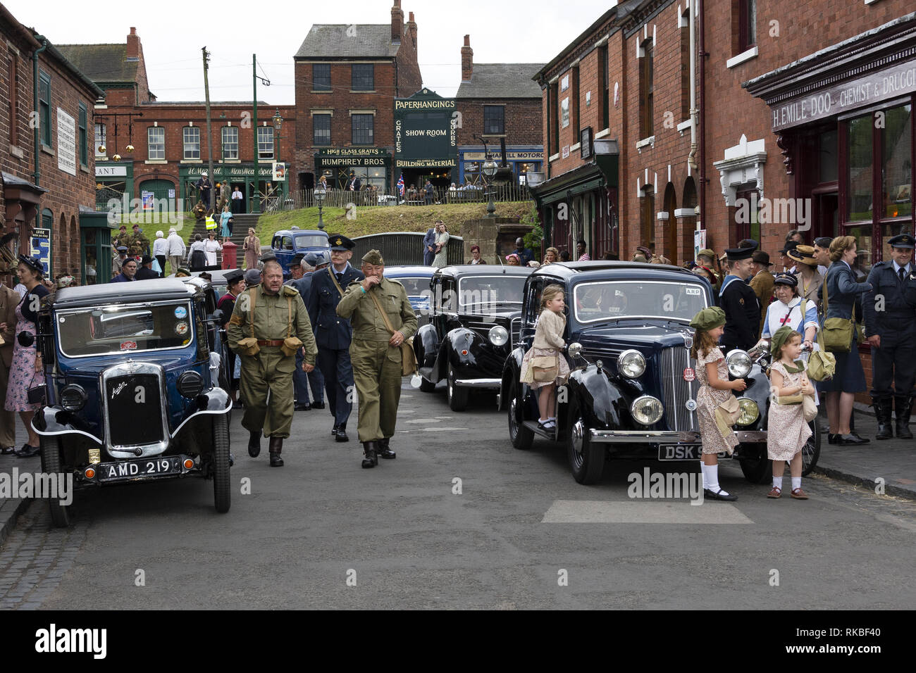 The 1940's weekend at the Black Country Living Museum in Dudley, West ...