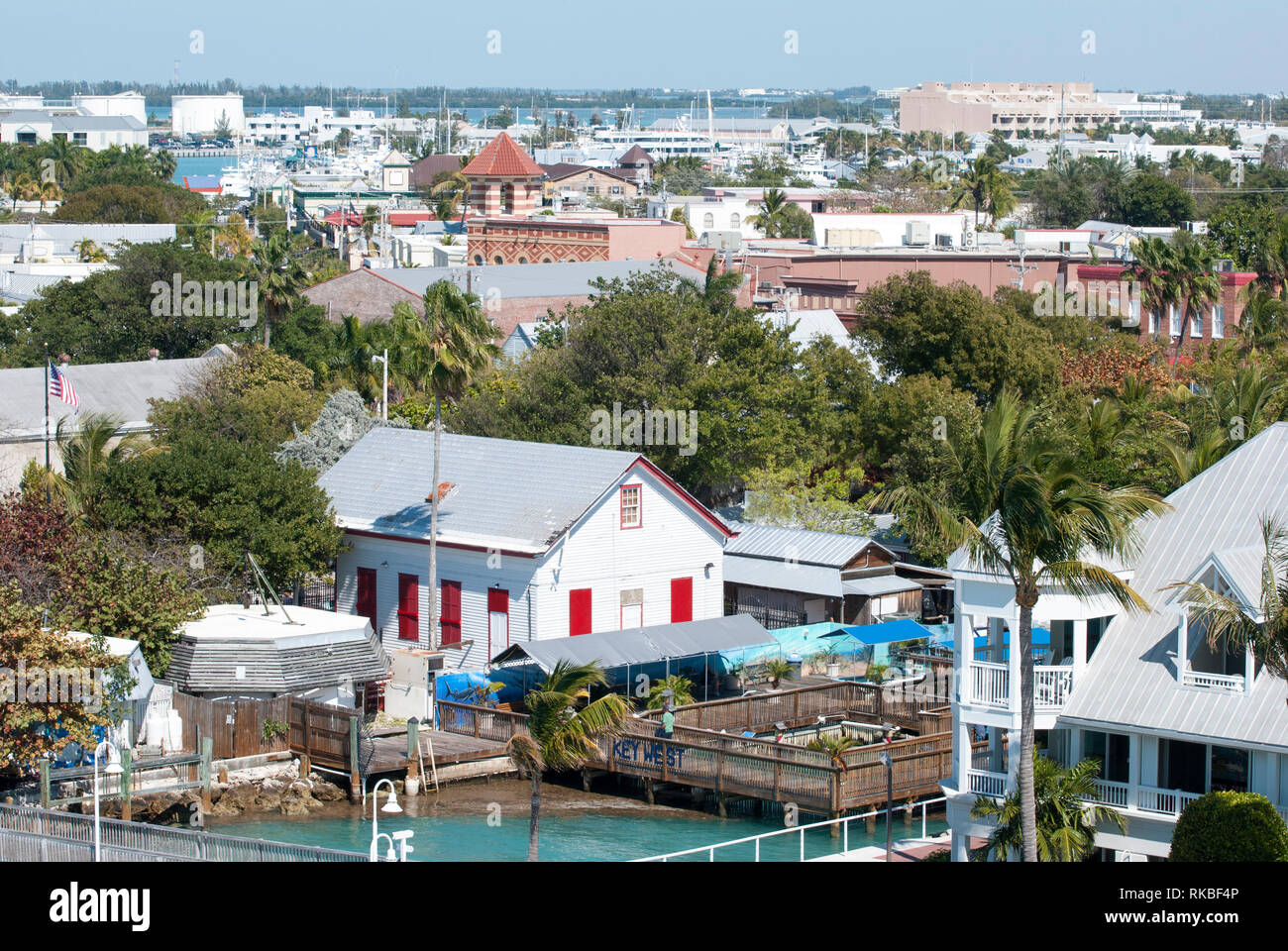 Aerial view key west hi-res stock photography and images - Alamy