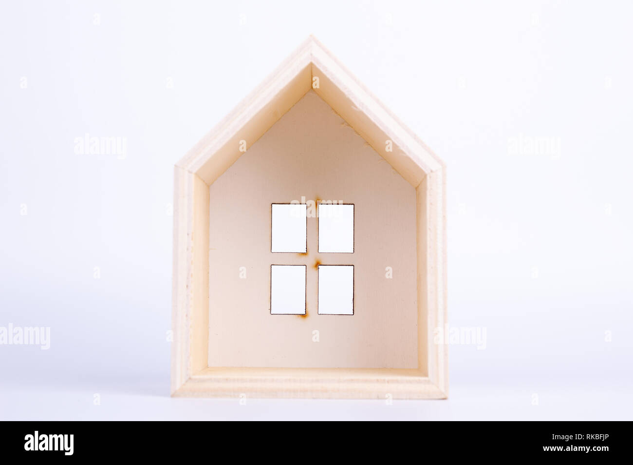 toy house on the white background Stock Photo - Alamy