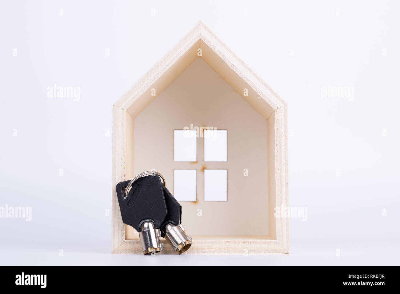 toy house on the white background Stock Photo - Alamy