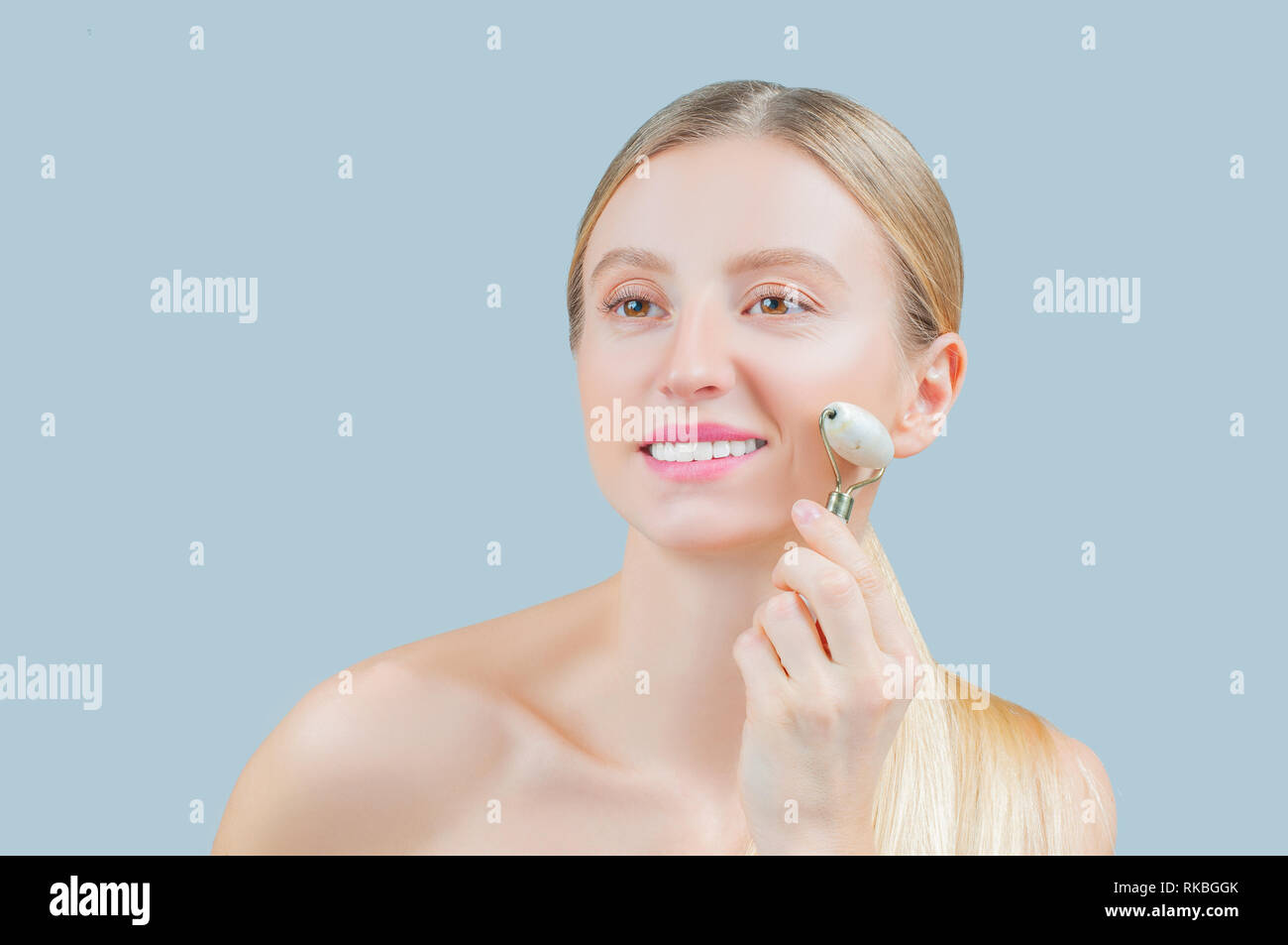 Face Massage Facial Beauty Treatment Beautiful Woman Getting Massage