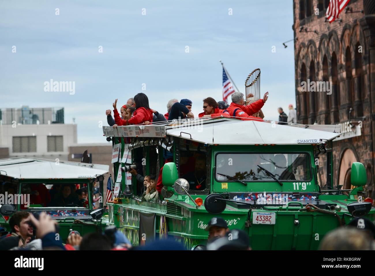 The Red Sox 2018 World Series Championship Duck Boat Parade in Boston's ...
