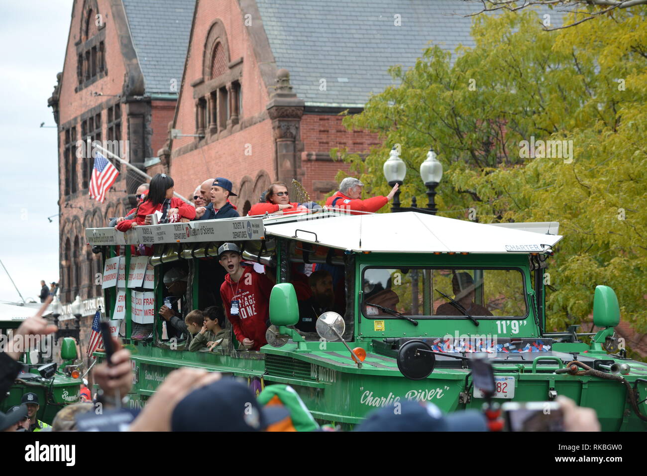The Red Sox 2018 World Series Championship Duck Boat Parade in Boston's ...