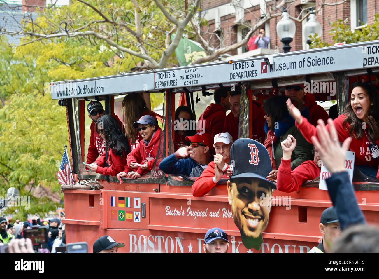 The Red Sox 2018 World Series Championship Duck Boat Parade in Boston's ...