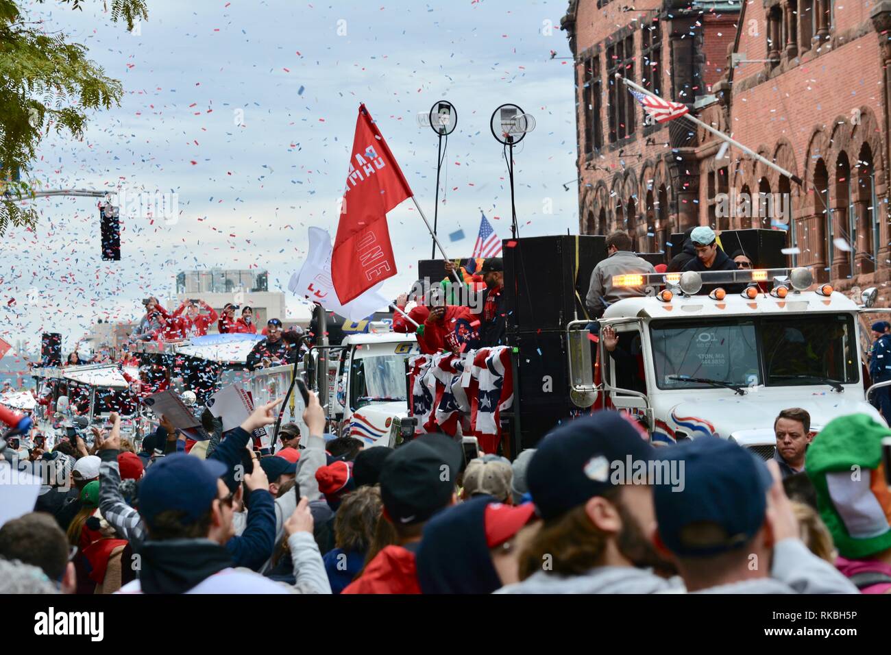 The Red Sox 2018 World Series Championship Duck Boat Parade in Boston's ...