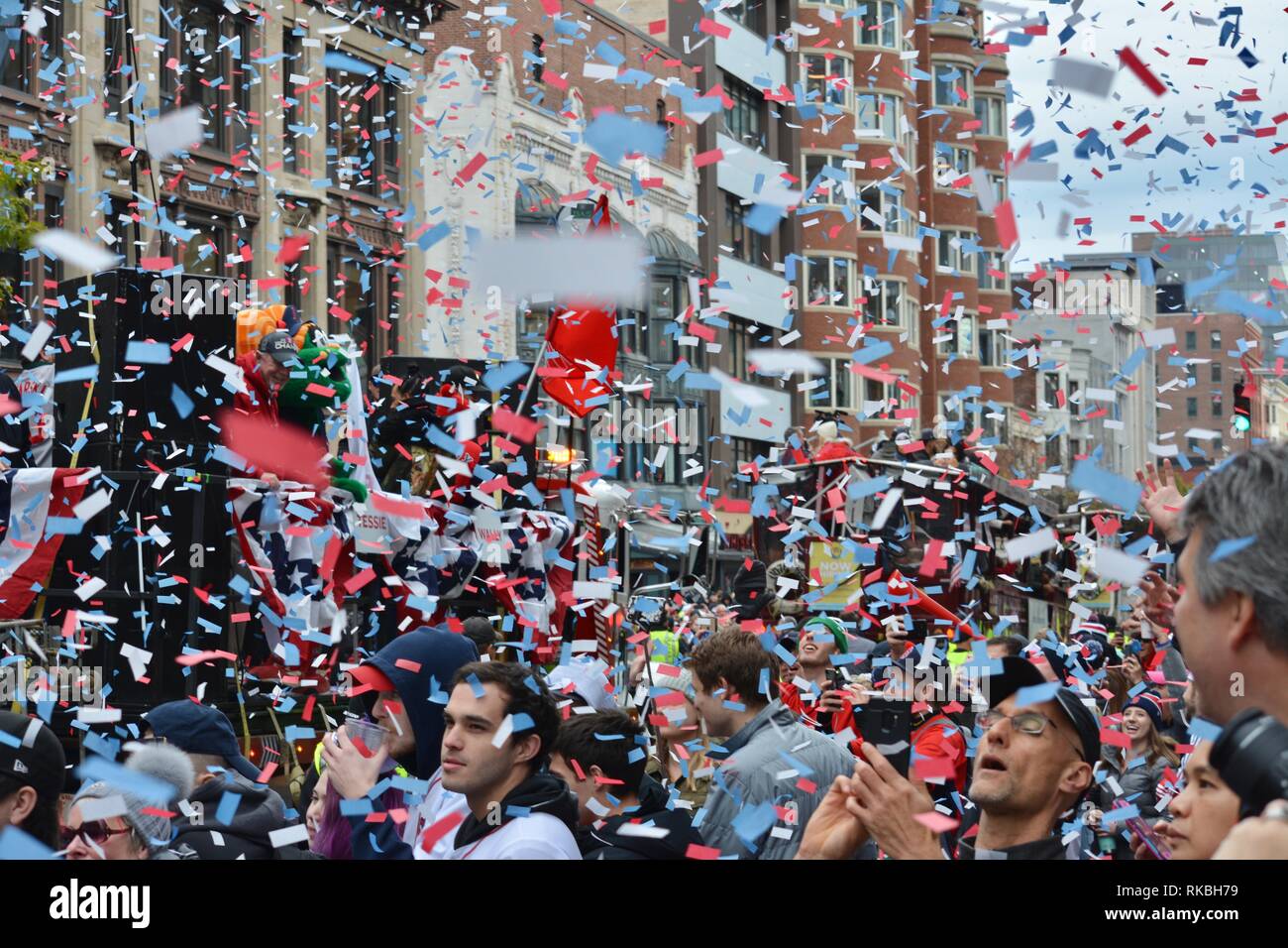 The Red Sox 2018 World Series Championship Duck Boat Parade in Boston's ...