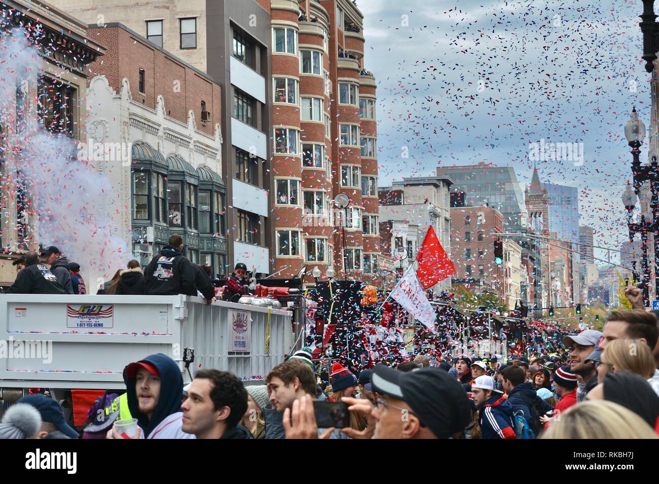 The Red Sox 2018 World Series Championship Duck Boat Parade in Boston's ...