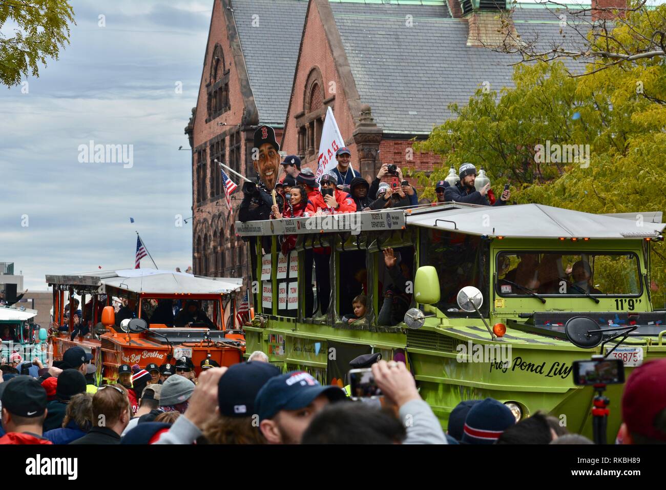 The Red Sox 2018 World Series Championship Duck Boat Parade in Boston's ...