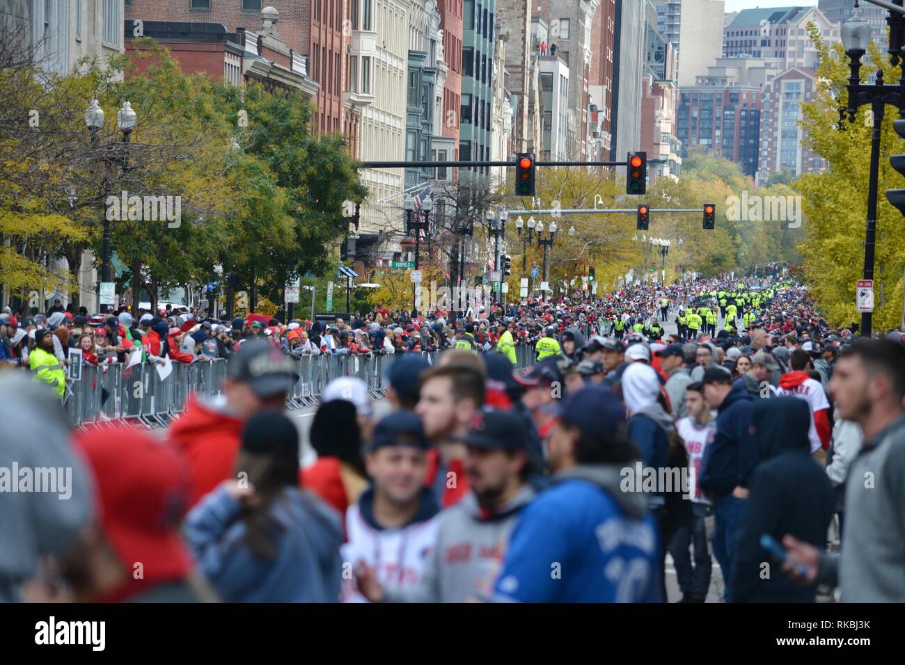 Boston boylston street parade hi-res stock photography and images - Alamy