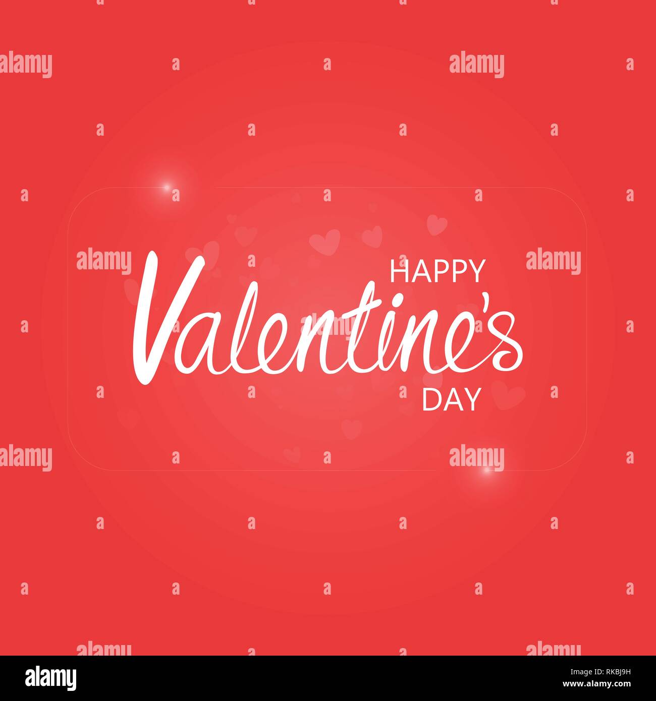 Happy Valentines Day Typography Poster.Handwritten Calligraphy Text ...