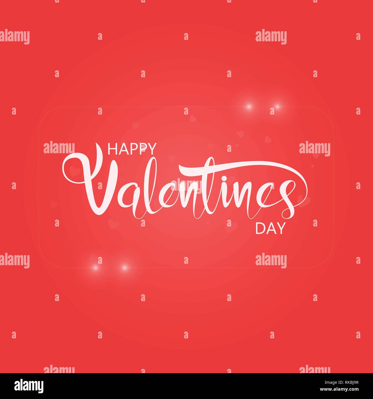 Happy Valentines Day Typography Poster.Handwritten Calligraphy Text ...