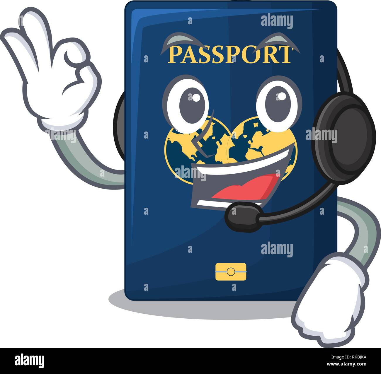 Blue passport british Stock Vector Images - Alamy