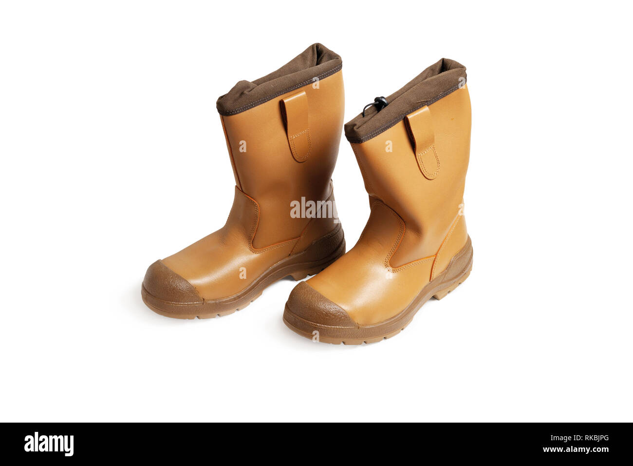 Safety boots Cut Out Stock Images & Pictures - Alamy