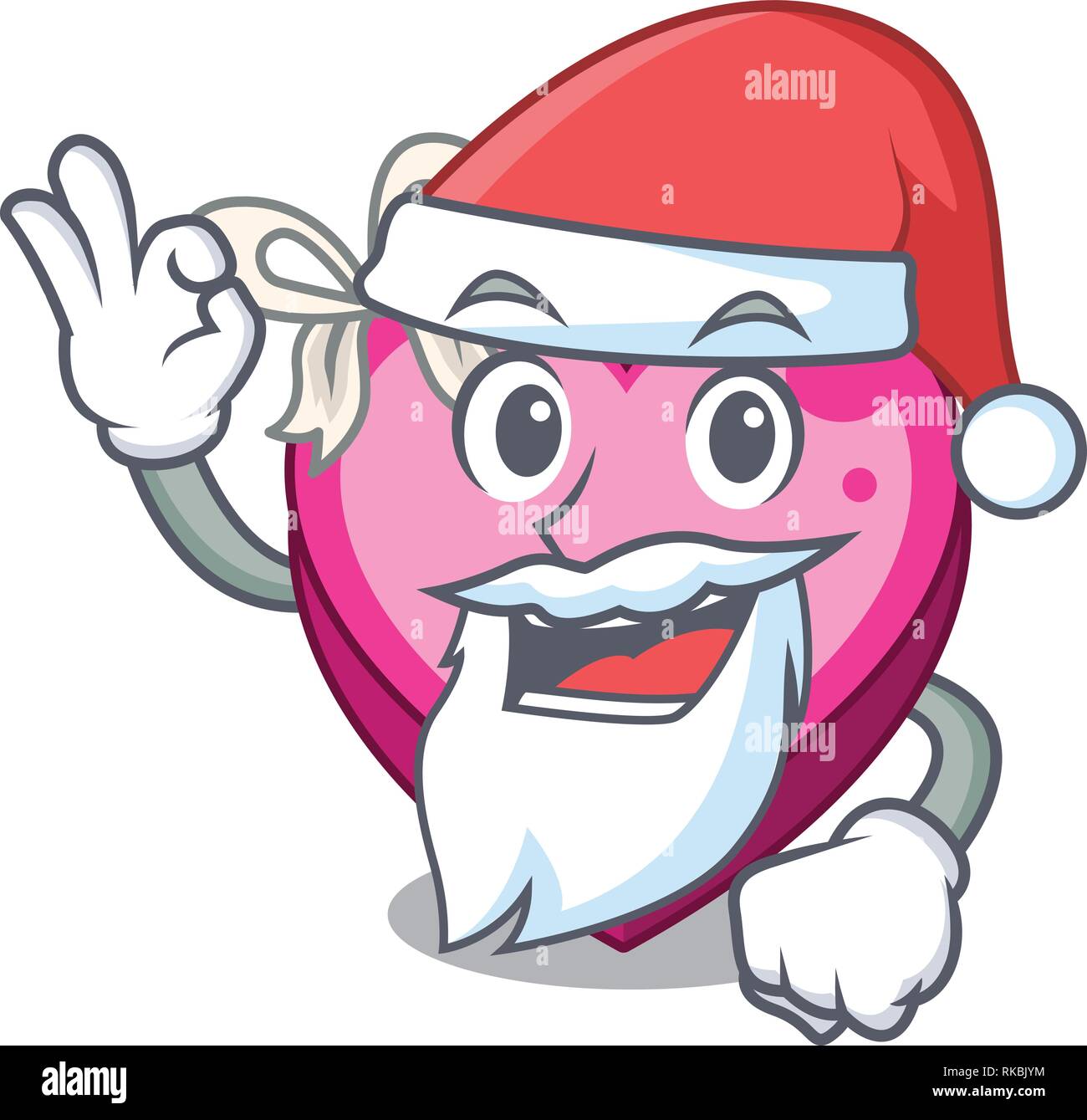 Santa heart box in the cartoon sleep Stock Vector Image & Art - Alamy