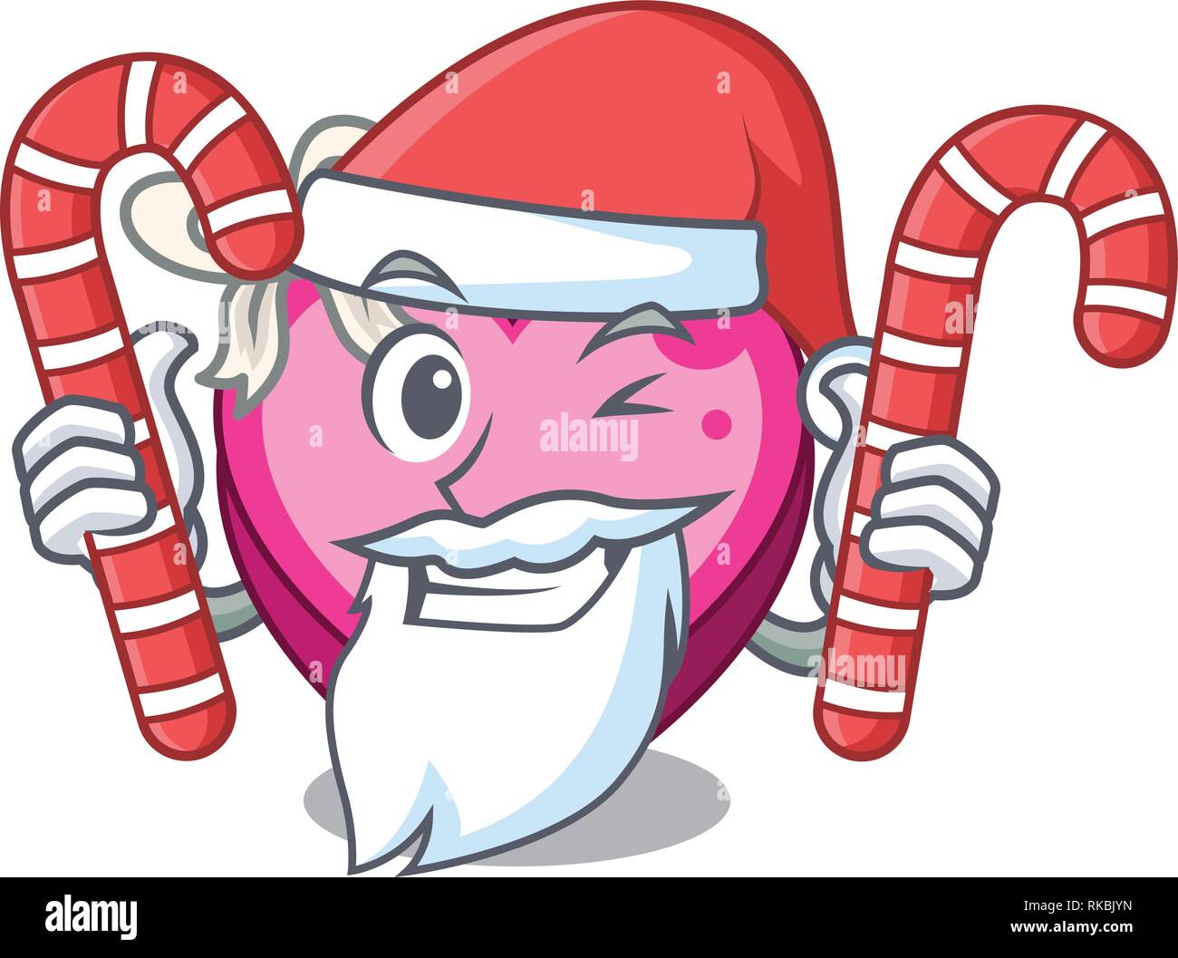 Heart candy top view Stock Vector Images - Alamy