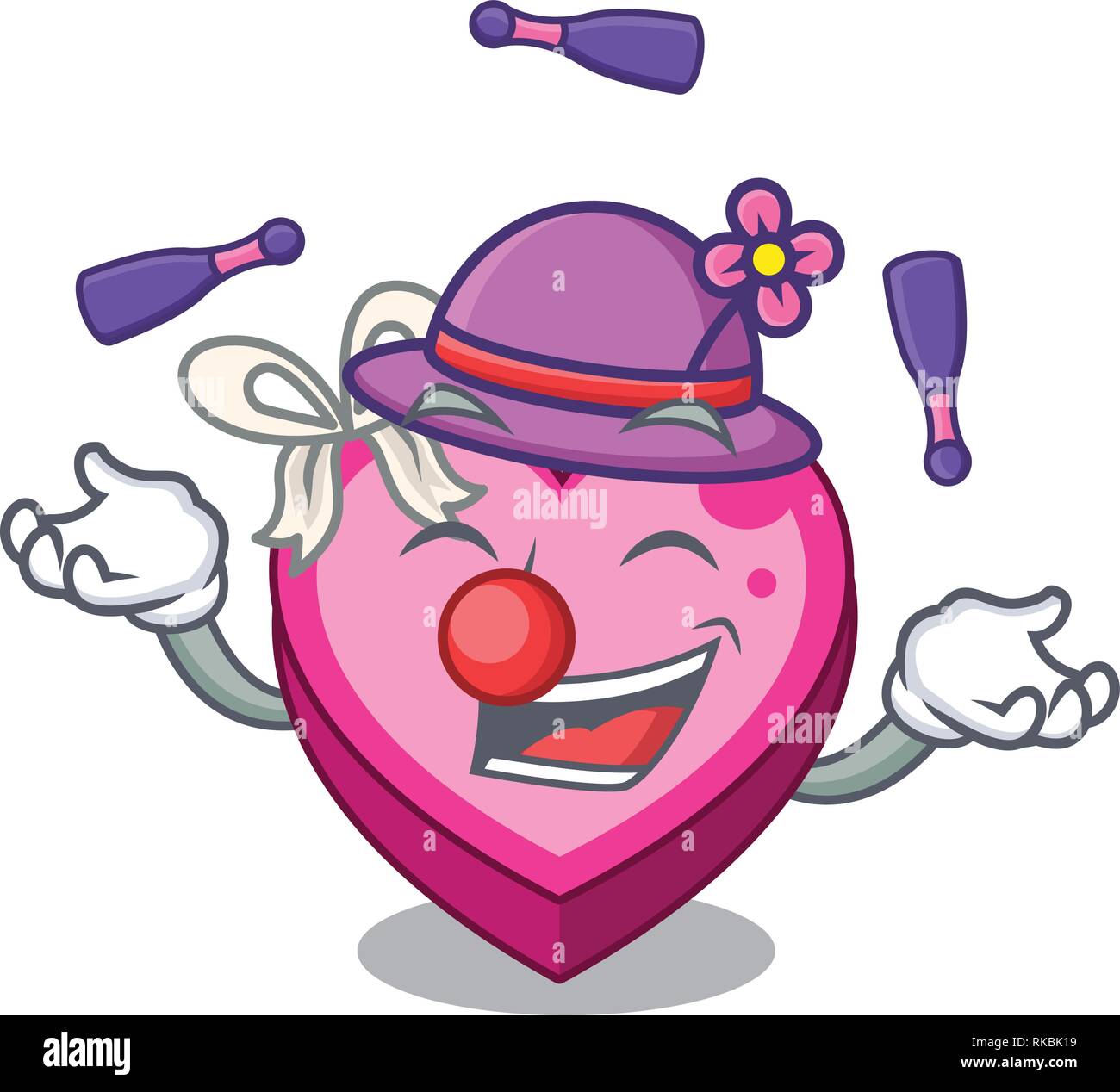 Juggling Heart Box In The Cartoon Sleep Stock Vector Image And Art Alamy