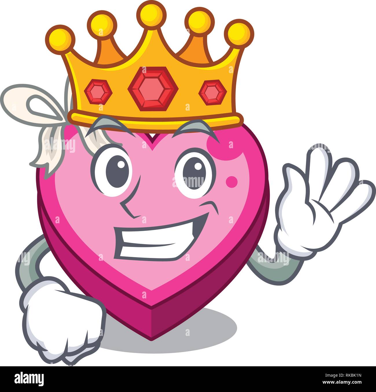 King Heart Box In The Cartoon Sleep Stock Vector Image And Art Alamy