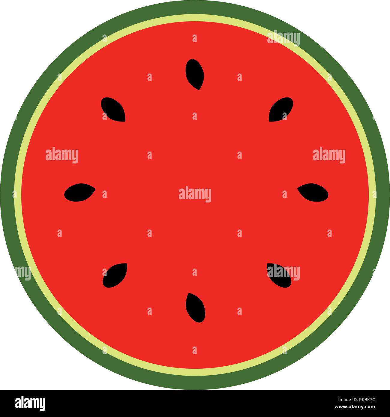 isolated cut watermelon image, vector illustration design Stock Vector ...