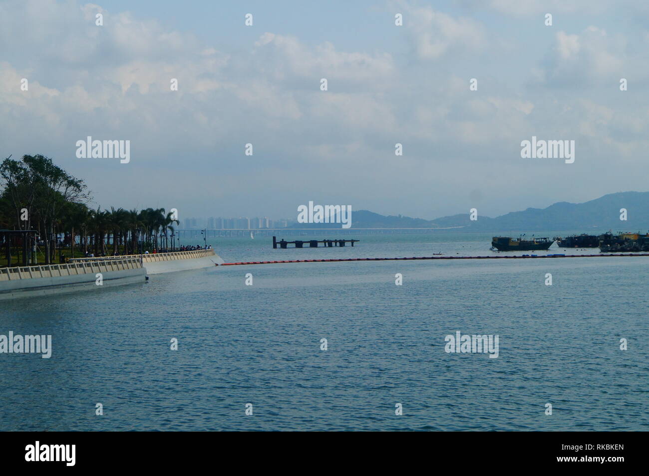 Shenzhen, China: the sea scenery of shekou port Stock Photo - Alamy