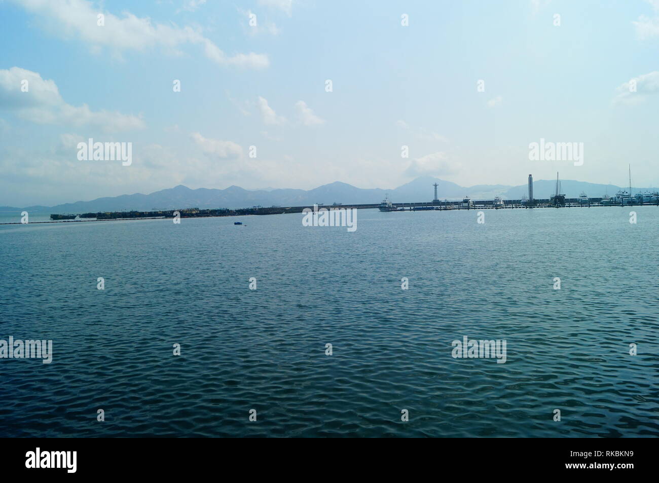 Shenzhen, China: the sea scenery of shekou port Stock Photo - Alamy