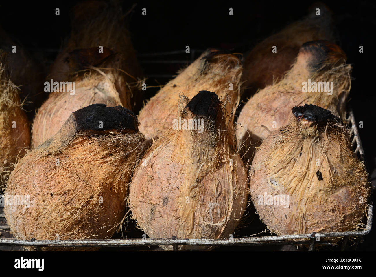 Burn coconut hi-res stock photography and images - Alamy