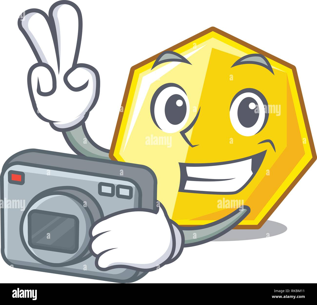 heptagon sticks in the character wall vector illustration Stock Vector ...