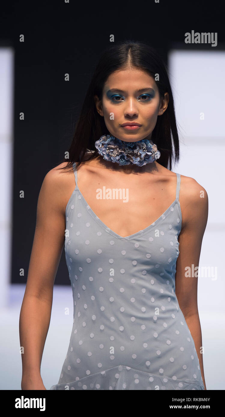 10 February 2019. Ready to wear Catwalk fashion show at Pure London ...