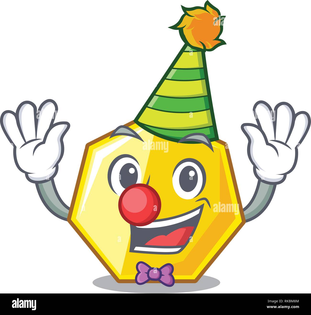 Heptagon cartoon hi-res stock photography and images - Alamy