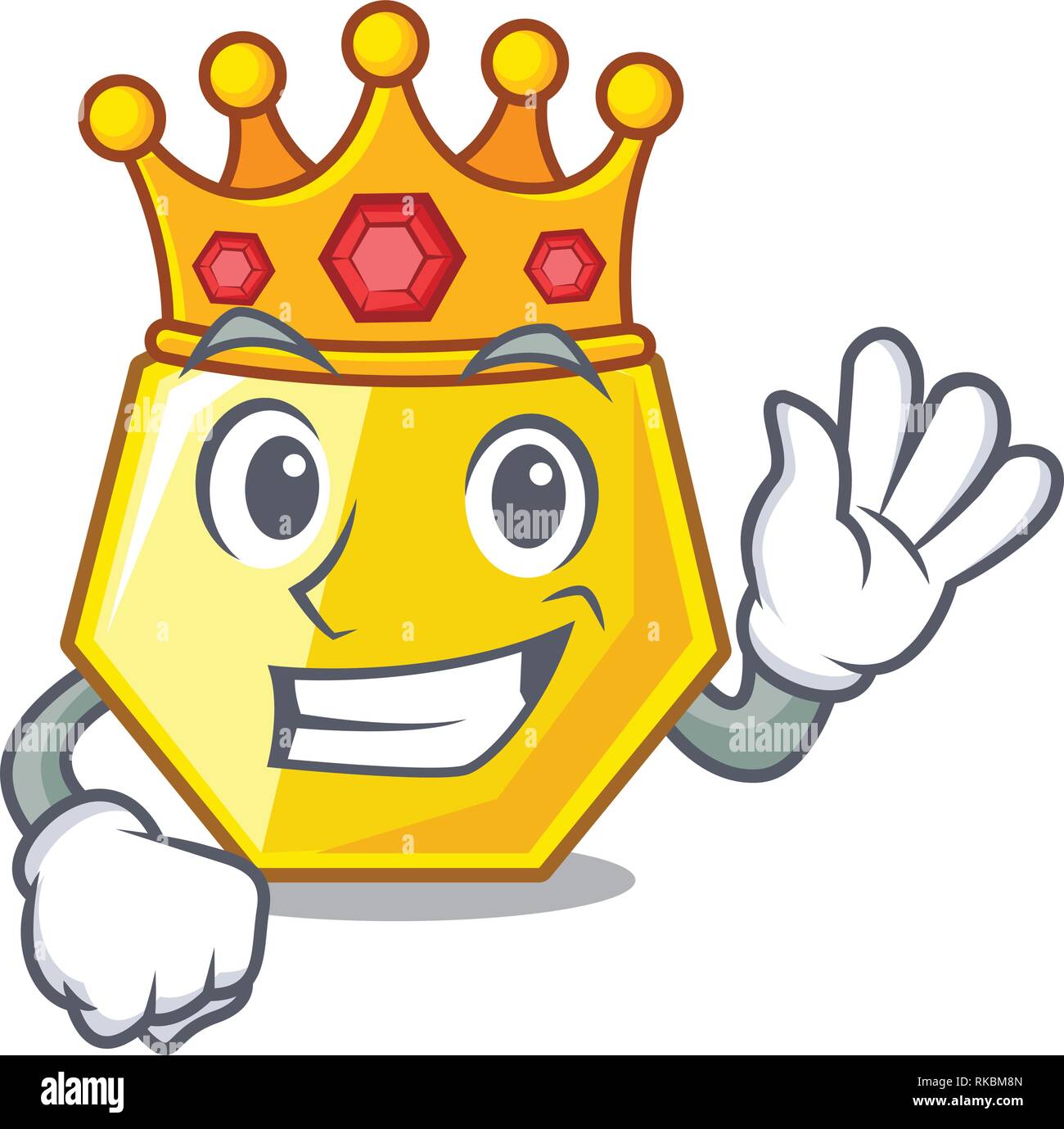 Heptagon cartoon hi-res stock photography and images - Alamy