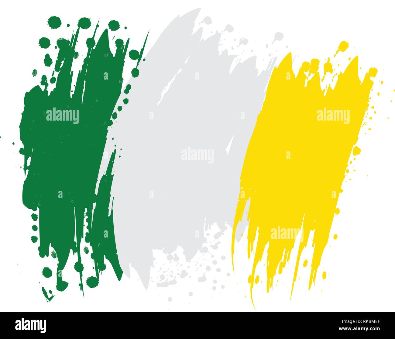 watercolor flag of ivory coast, vector illustration design Stock Vector ...