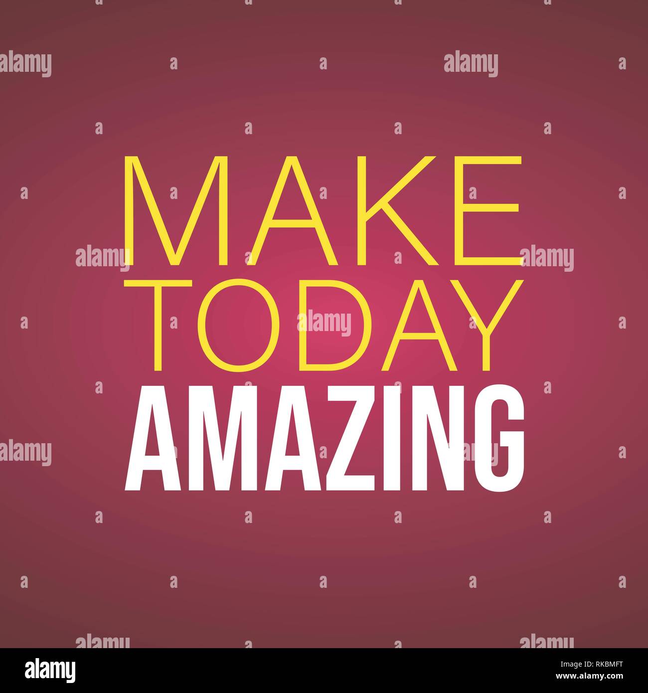 make today amazing. Life quote with modern background vector ...