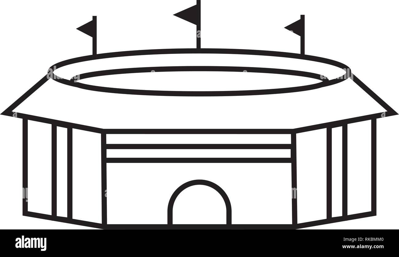 Abstract Cartoon stadium Stock Vector Image & Art - Alamy