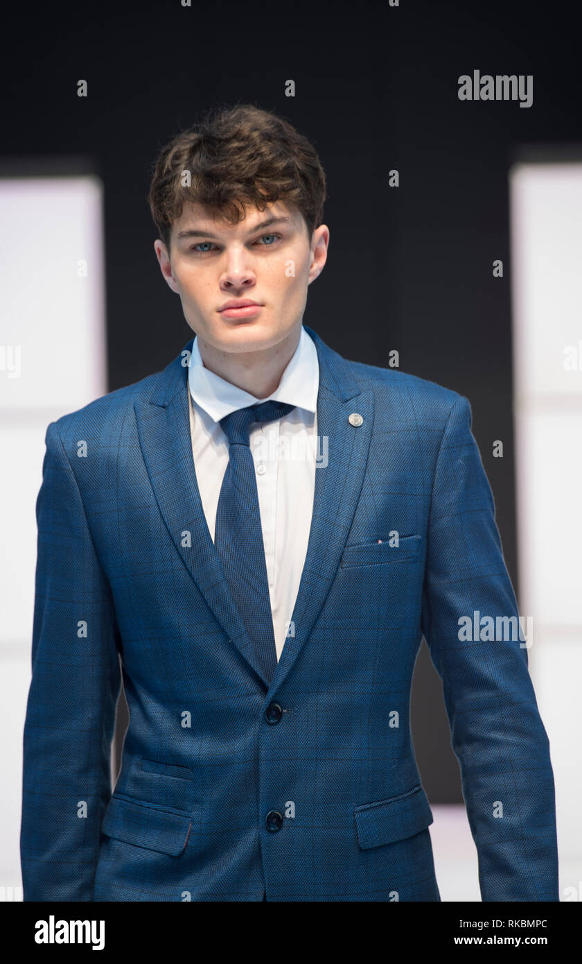 10 February 2019. Ready to wear Catwalk fashion show at Pure London ...