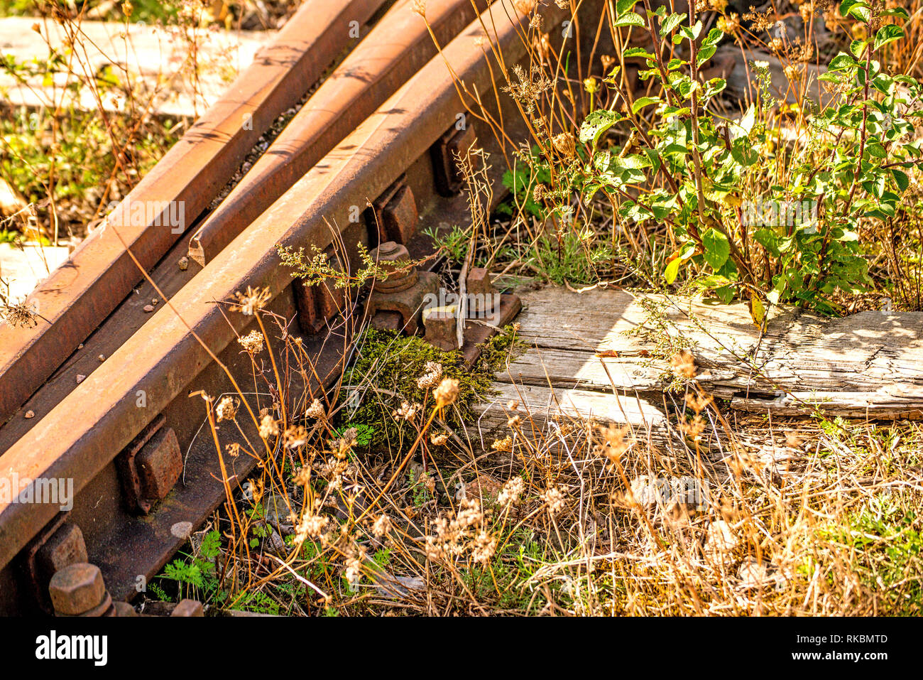 rails out of order, switch Stock Photo - Alamy