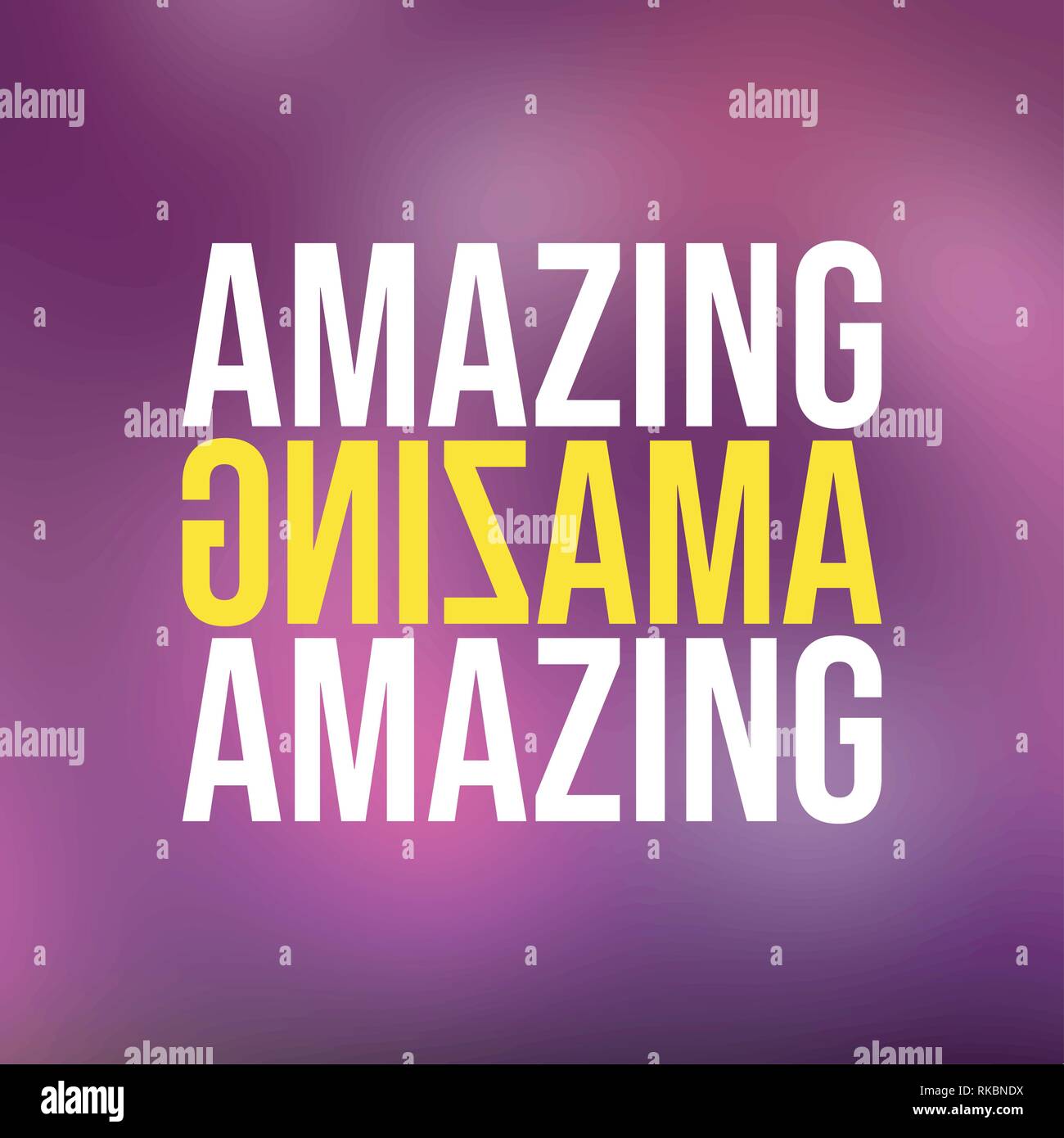 amazing. Life quote with modern background vector illustration Stock ...