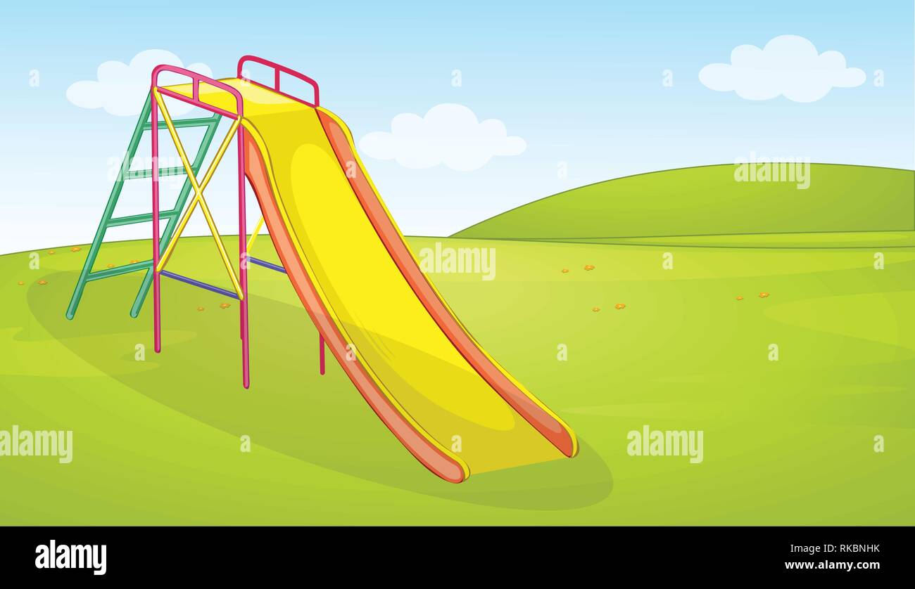 A playground slide background illustration Stock Vector Image & Art - Alamy