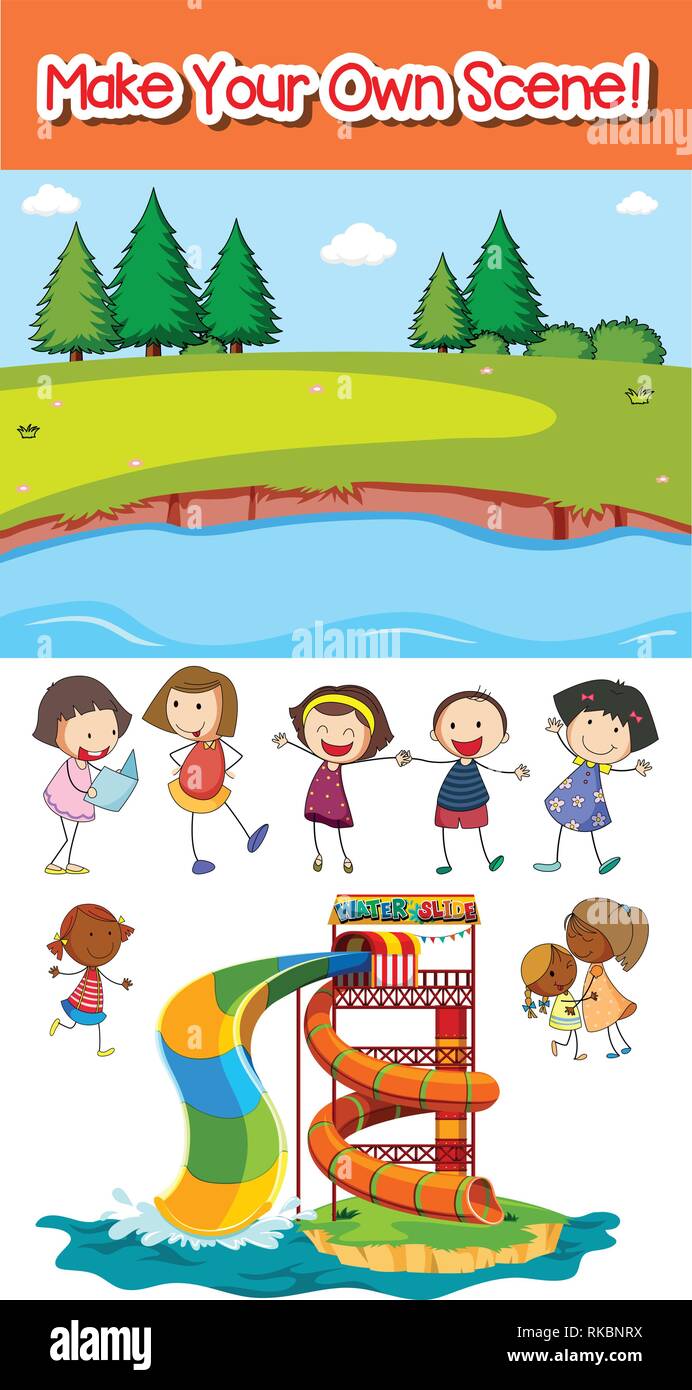 Make your own scene illustration Stock Vector Image & Art - Alamy