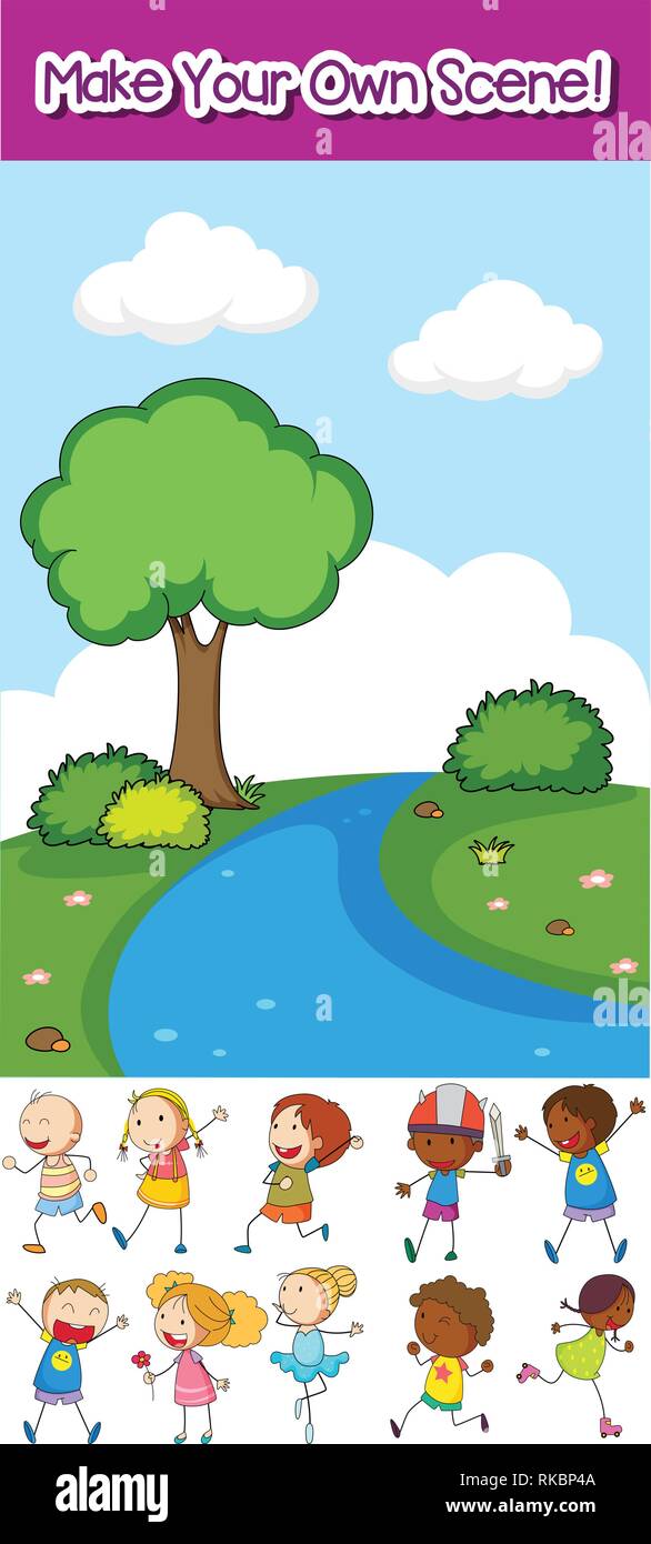 Make your won scene illustration Stock Vector Image & Art - Alamy