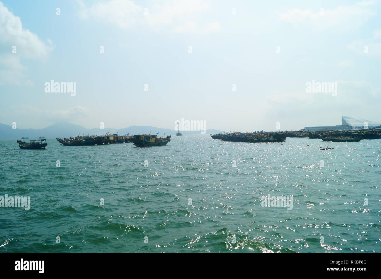 Shenzhen, China: the sea scenery of shekou port Stock Photo - Alamy