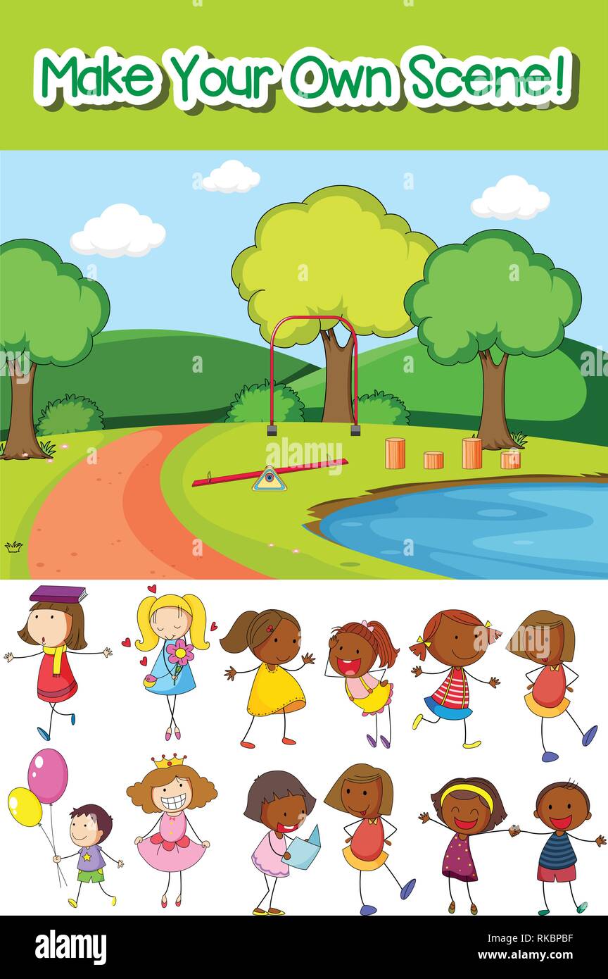 Make your own scene illustration Stock Vector Image & Art - Alamy