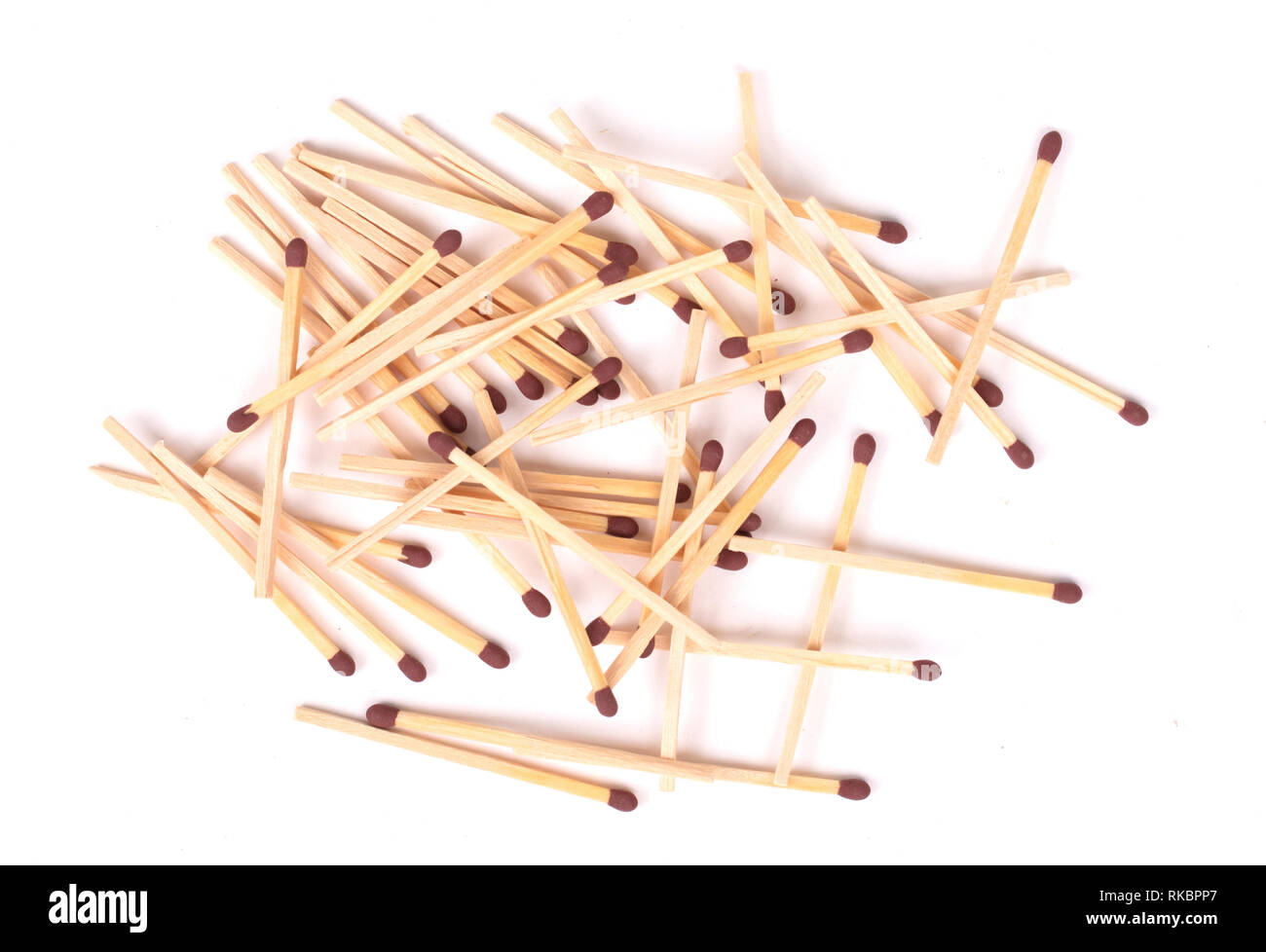 Matches, many, isolated on a white background Stock Photo - Alamy