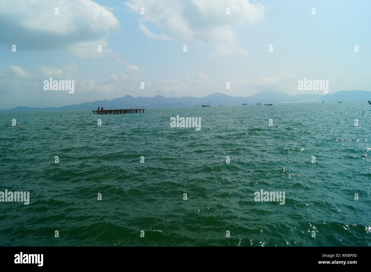 Shenzhen, China: the sea scenery of shekou port Stock Photo - Alamy