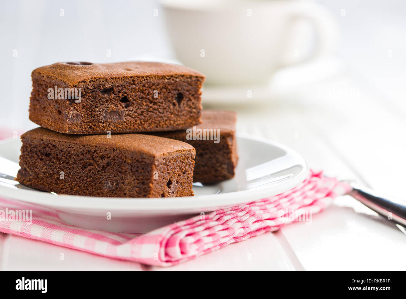 Brownies on plate hi-res stock photography and images - Alamy