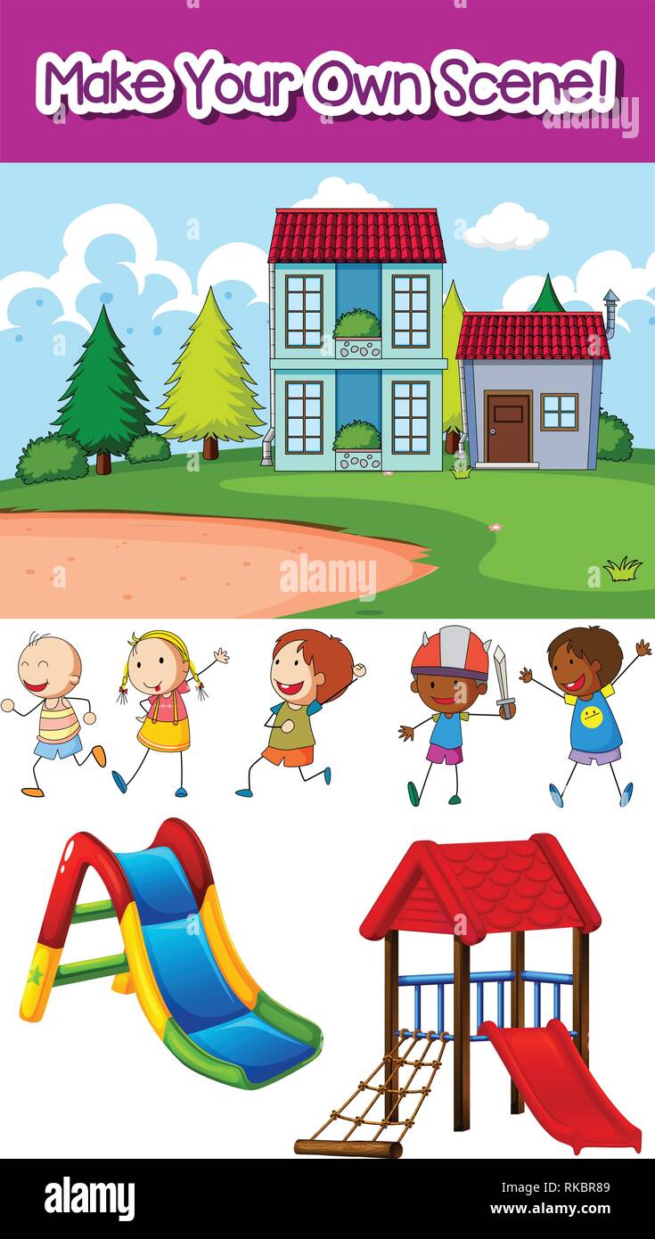 Make your own scene illustration Stock Vector Image & Art - Alamy