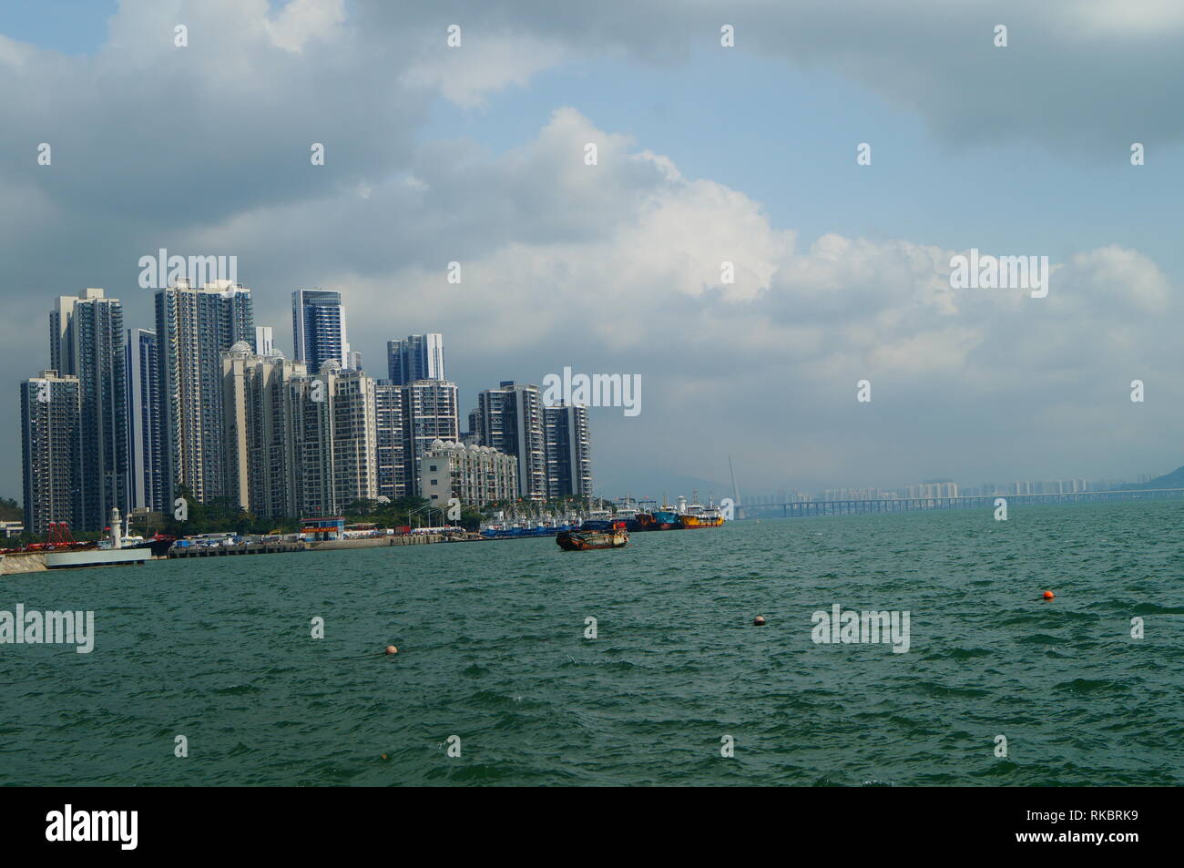 Shenzhen, China: the sea scenery of shekou port Stock Photo - Alamy
