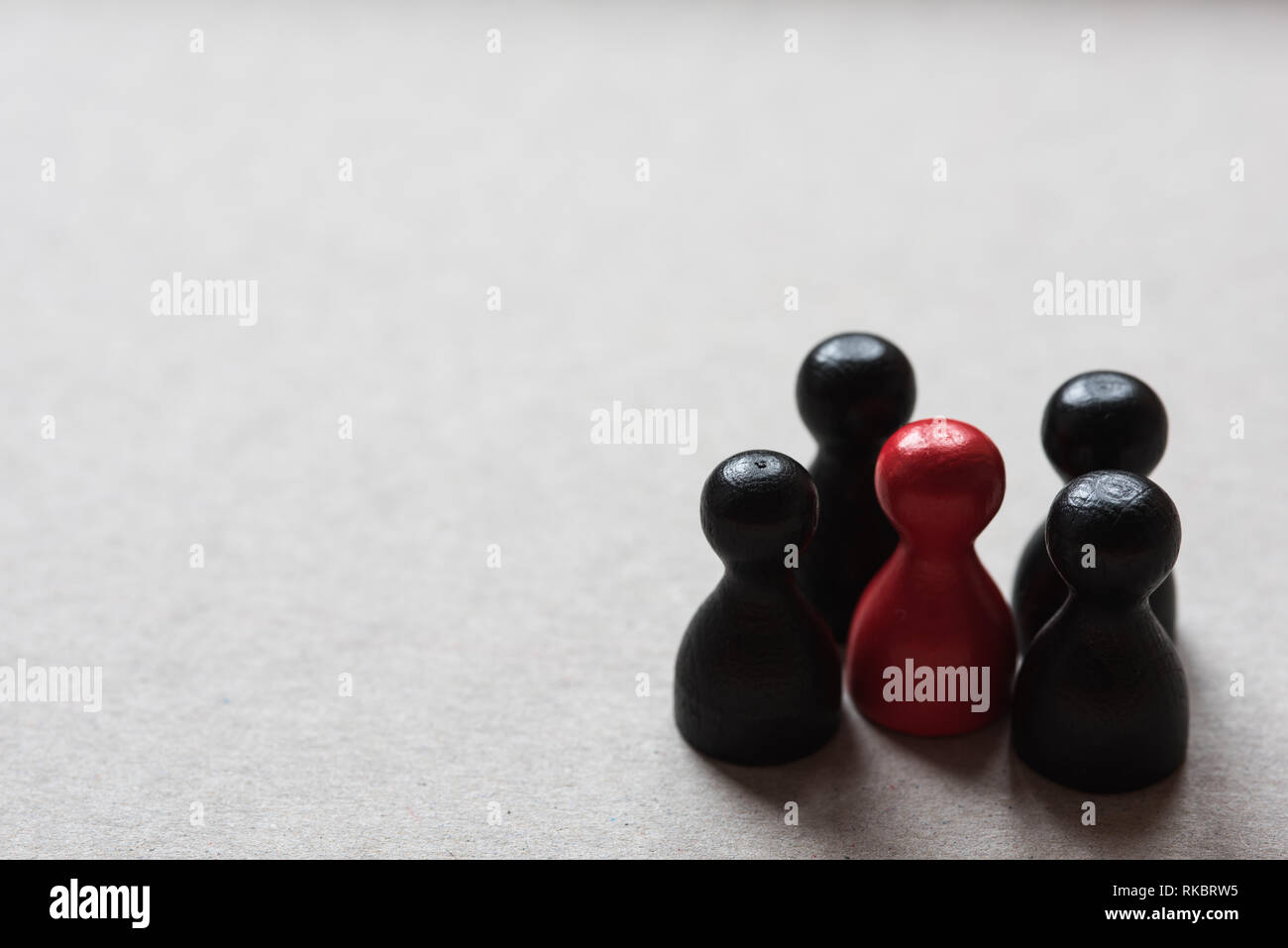 Wooden figures in different colors Stock Photo - Alamy